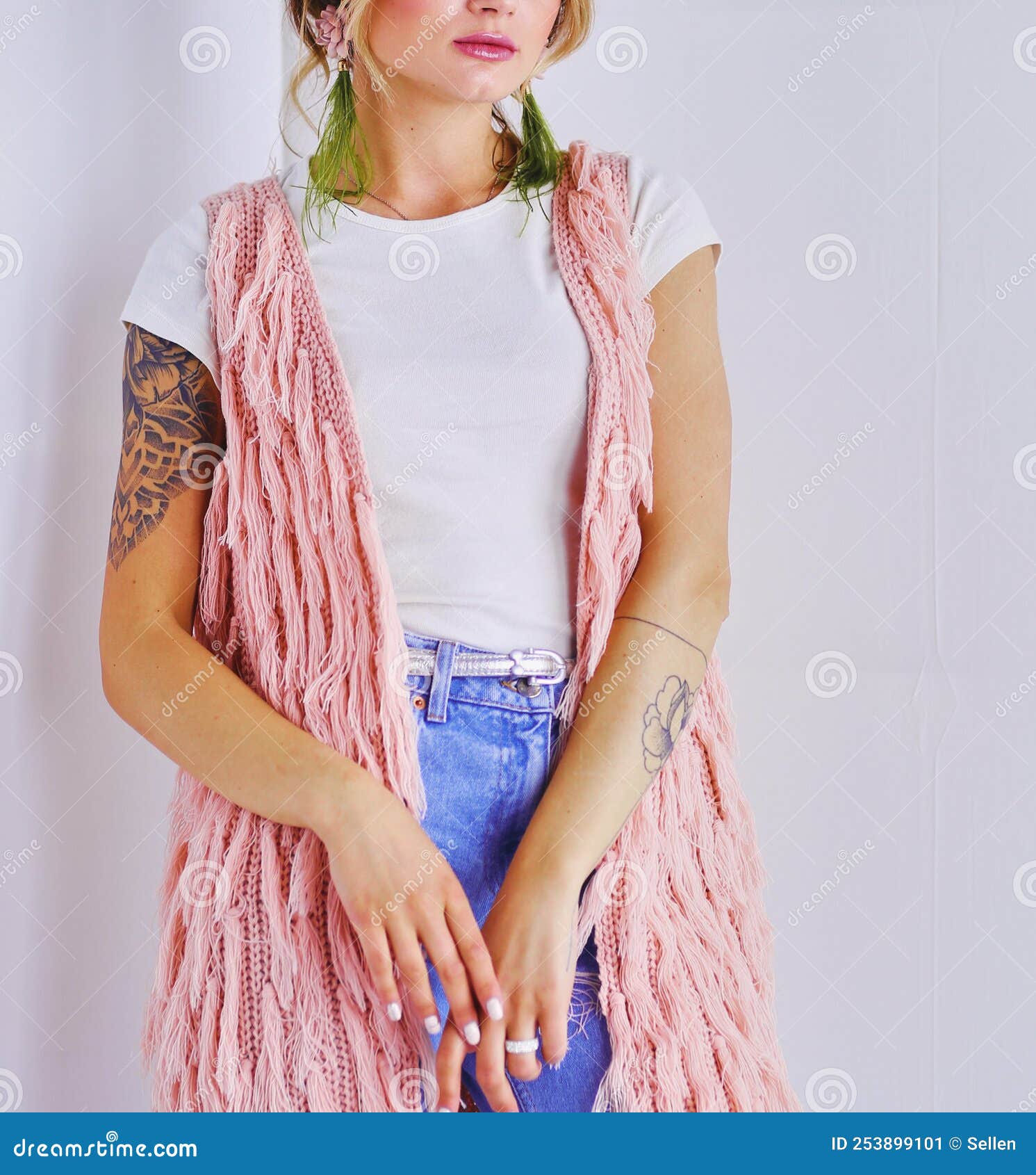 Beautiful Woman Standing in Study. Beautiful Woman. Stock Image - Image ...