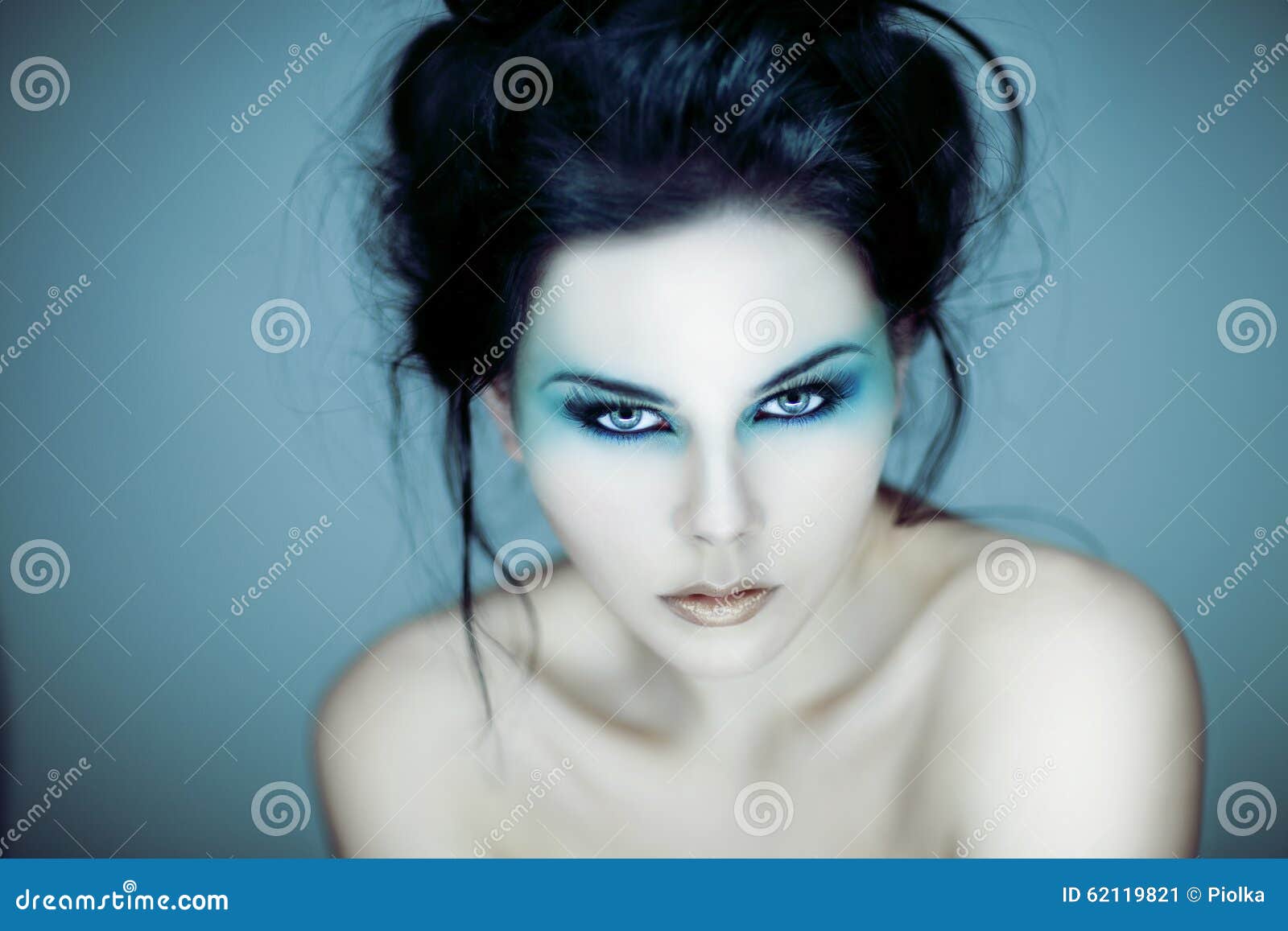 Beautiful Woman Studio Shot Stock Image - Image of long, curly: 62119821