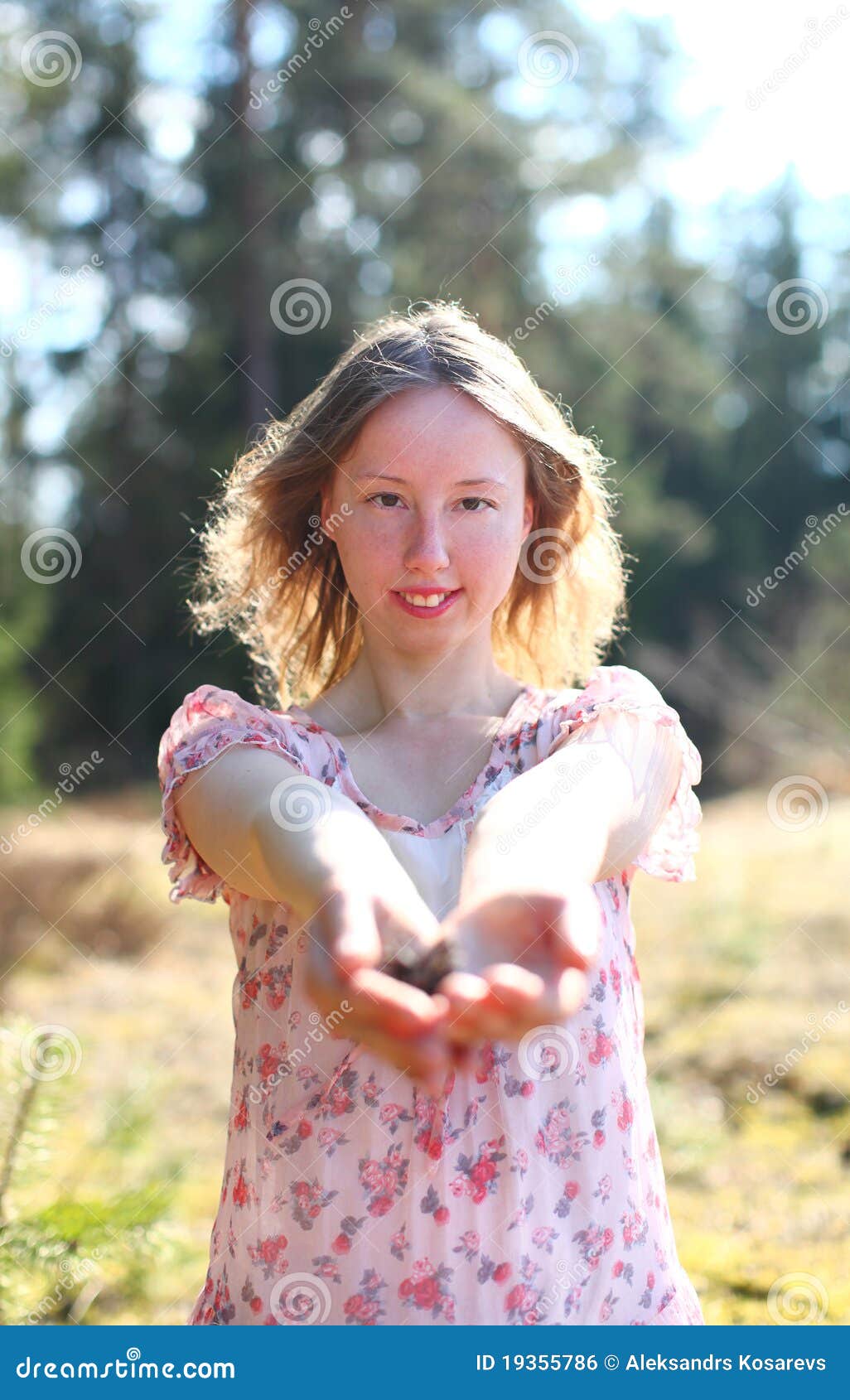 Beautiful Woman in a Sunshine Stock Photo - Image of gorgeous ...
