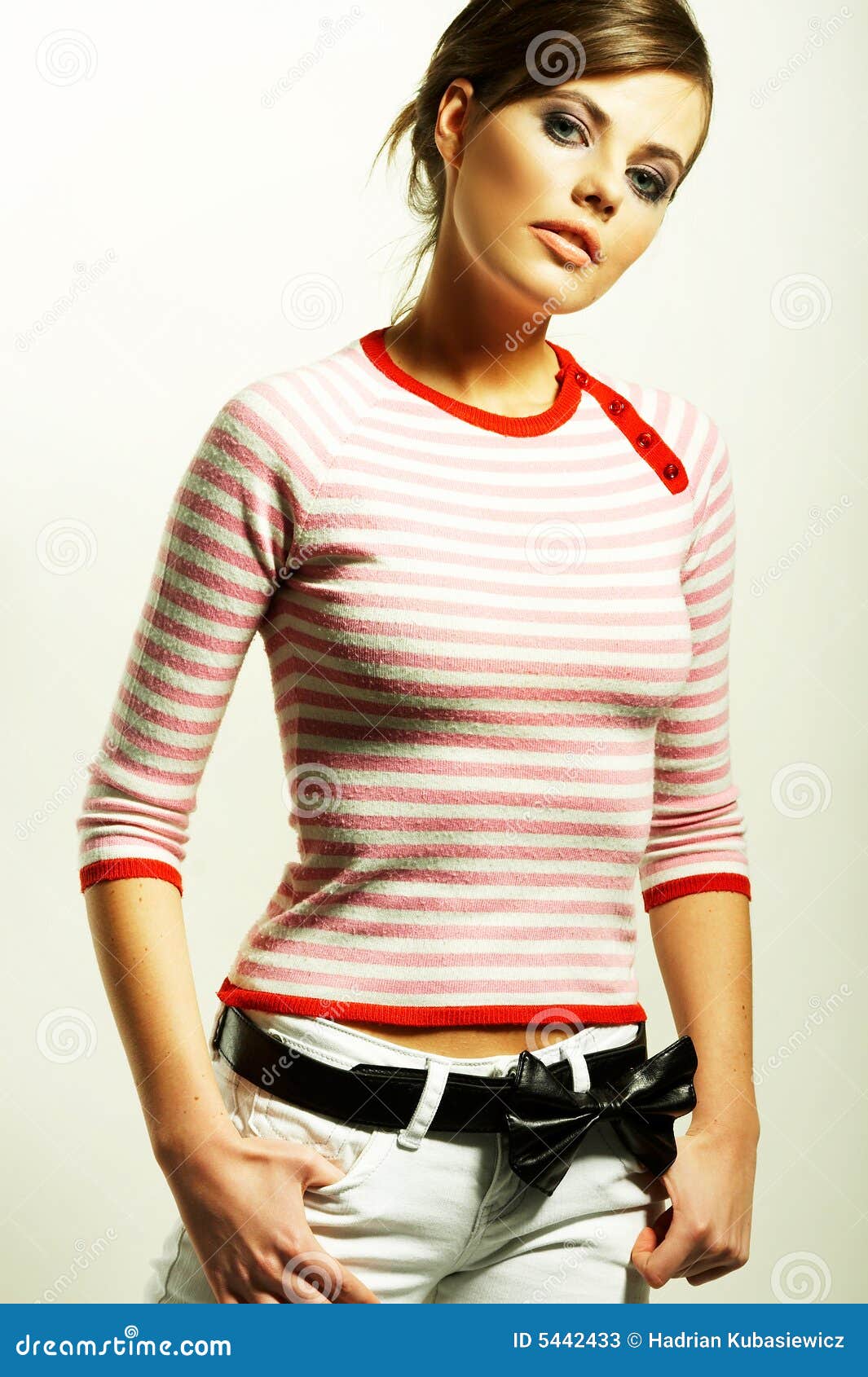 Beautiful woman in sweater stock image. Image of angle - 5442433
