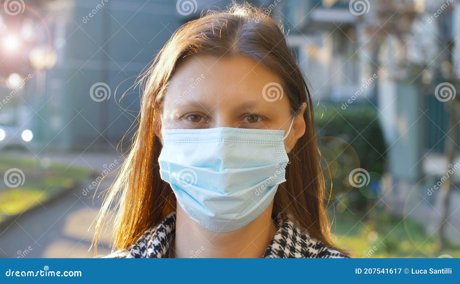 Beautiful Woman Takes Off Medical Mask And Smiling For The Freedom
