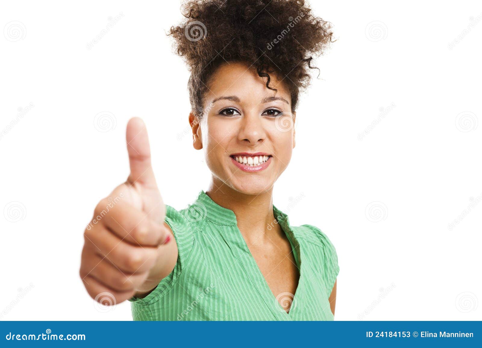 Beautiful Woman with Thumbs Up Stock Image - Image of thumbs, adult ...