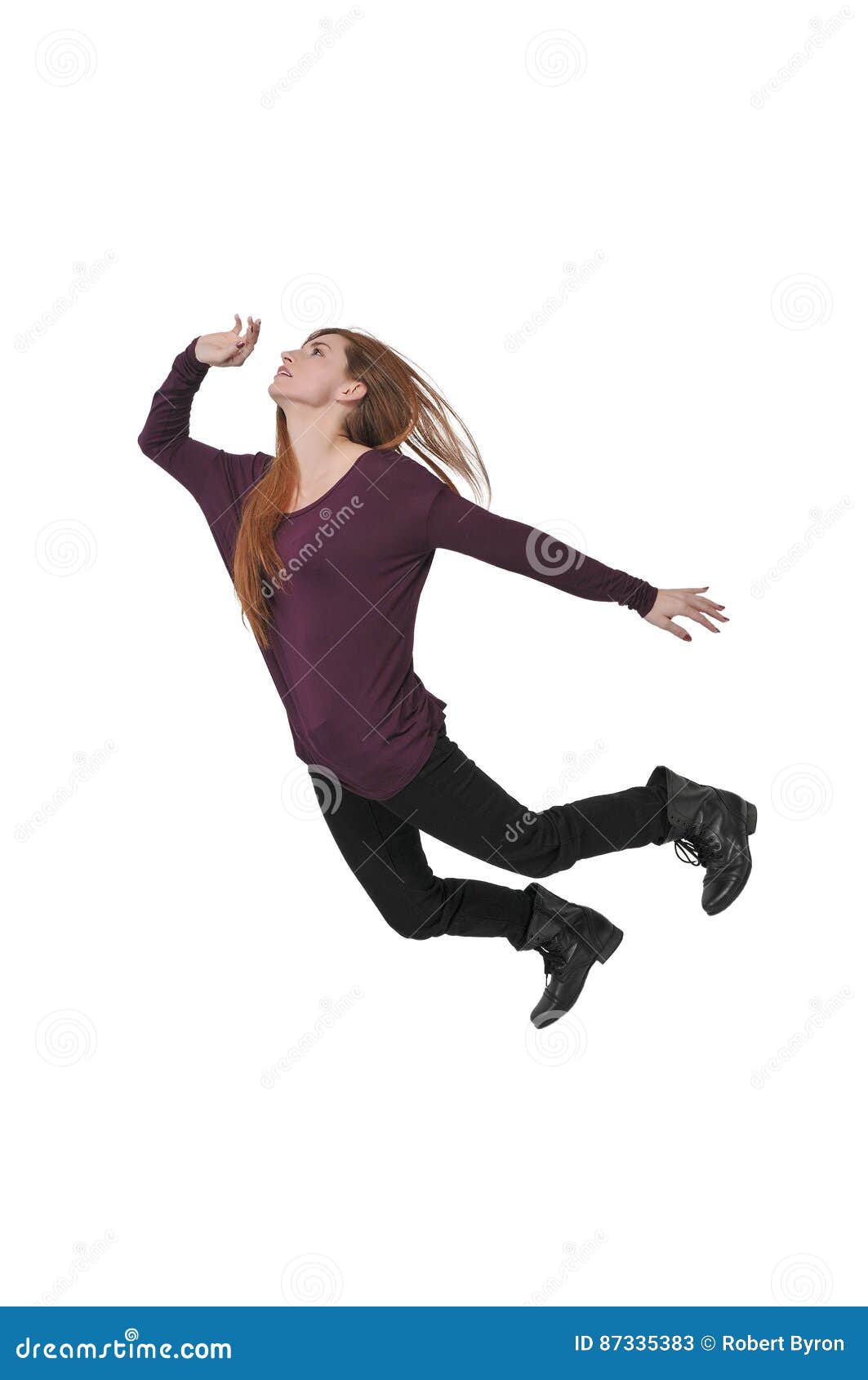 Beautiful Woman Tripping stock image. Image of action - 87335383