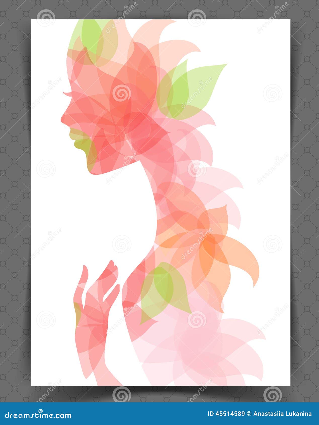 Beautiful woman stock vector. Illustration of profile - 45514589