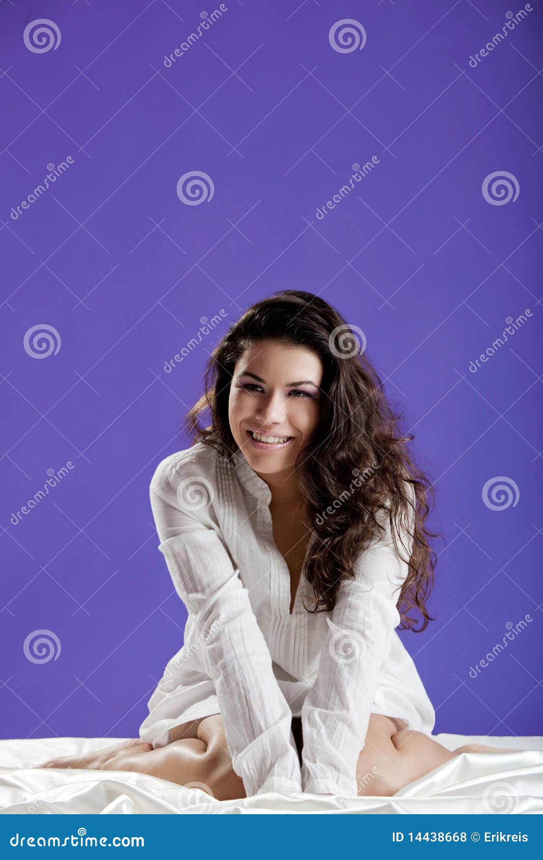 Beautiful woman waking up stock photo. Image of beautiful - 14438668