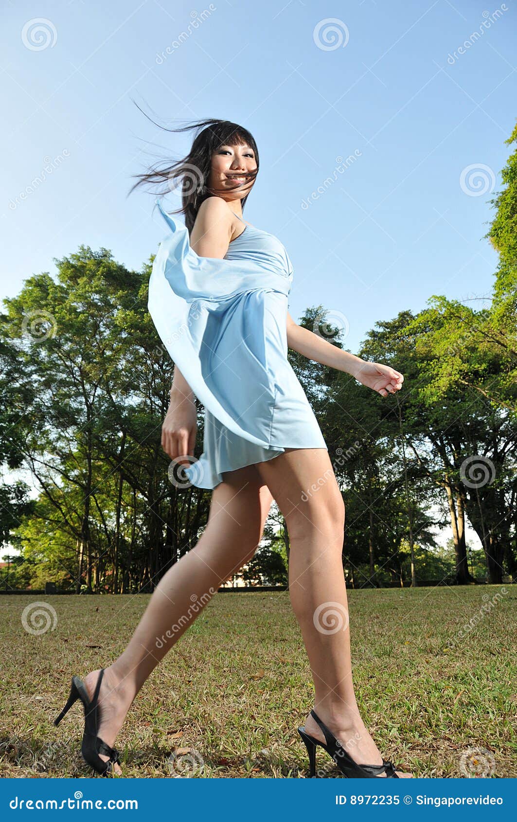 Beautiful Woman Walking in the Park Stock Image - Image of pretty ...