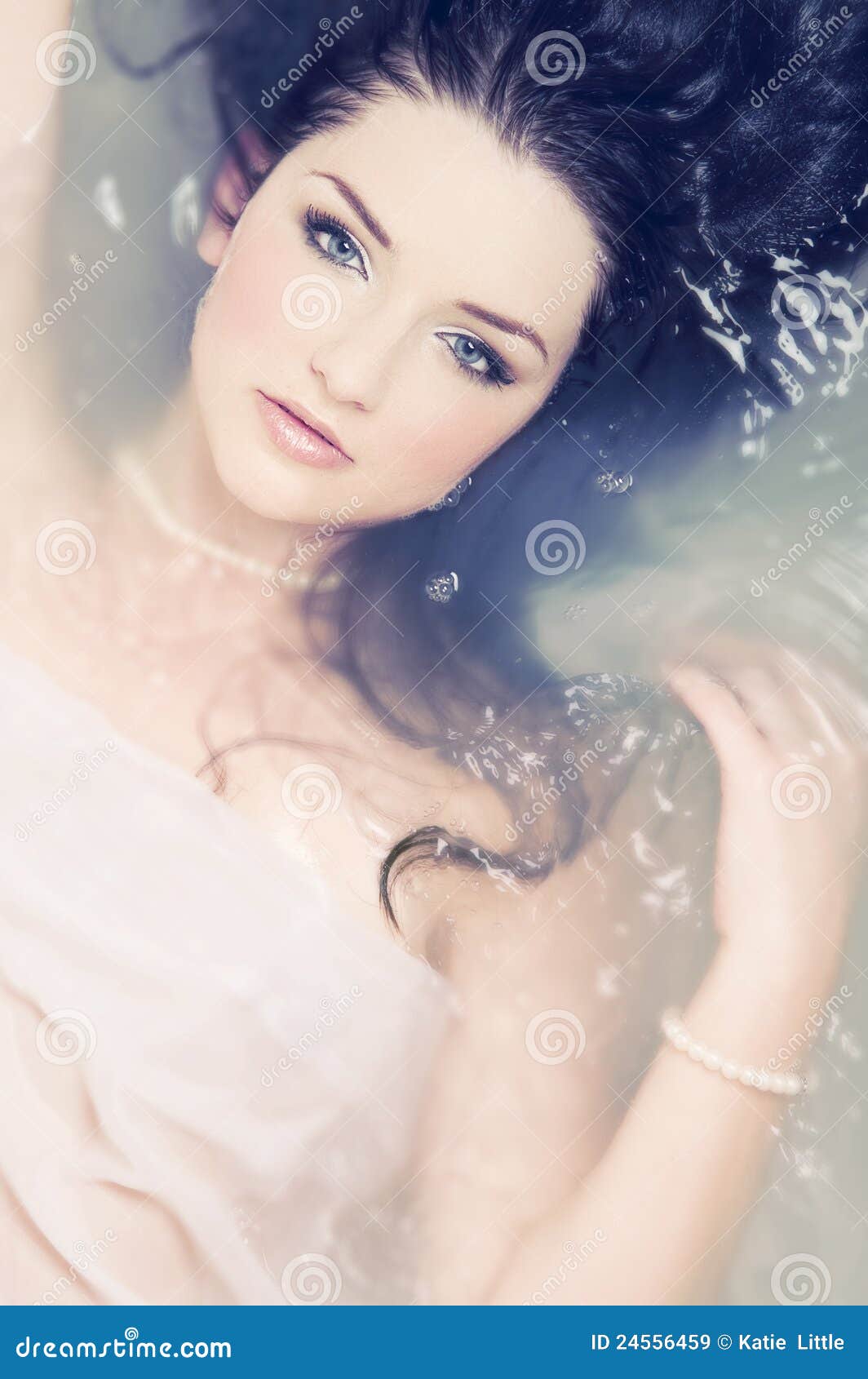 Beautiful woman in water stock image. Image of female - 24556459
