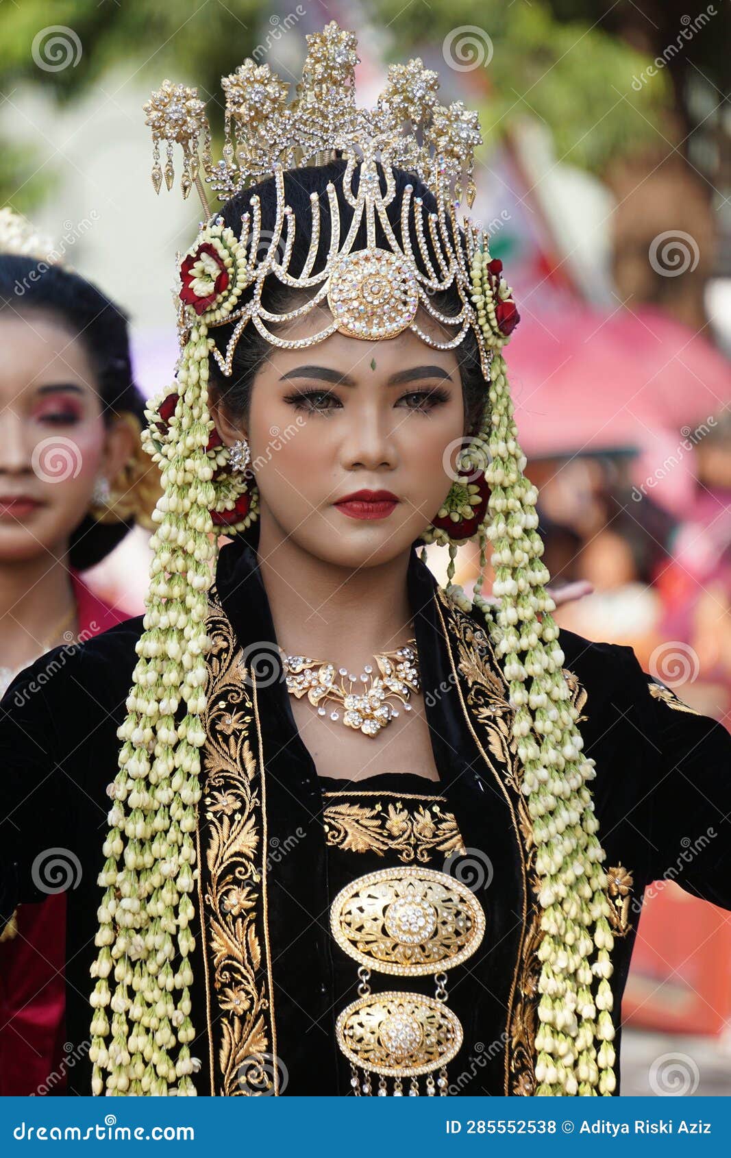 A Beautiful Woman with a Wedding Dress from West Java Editorial Stock ...