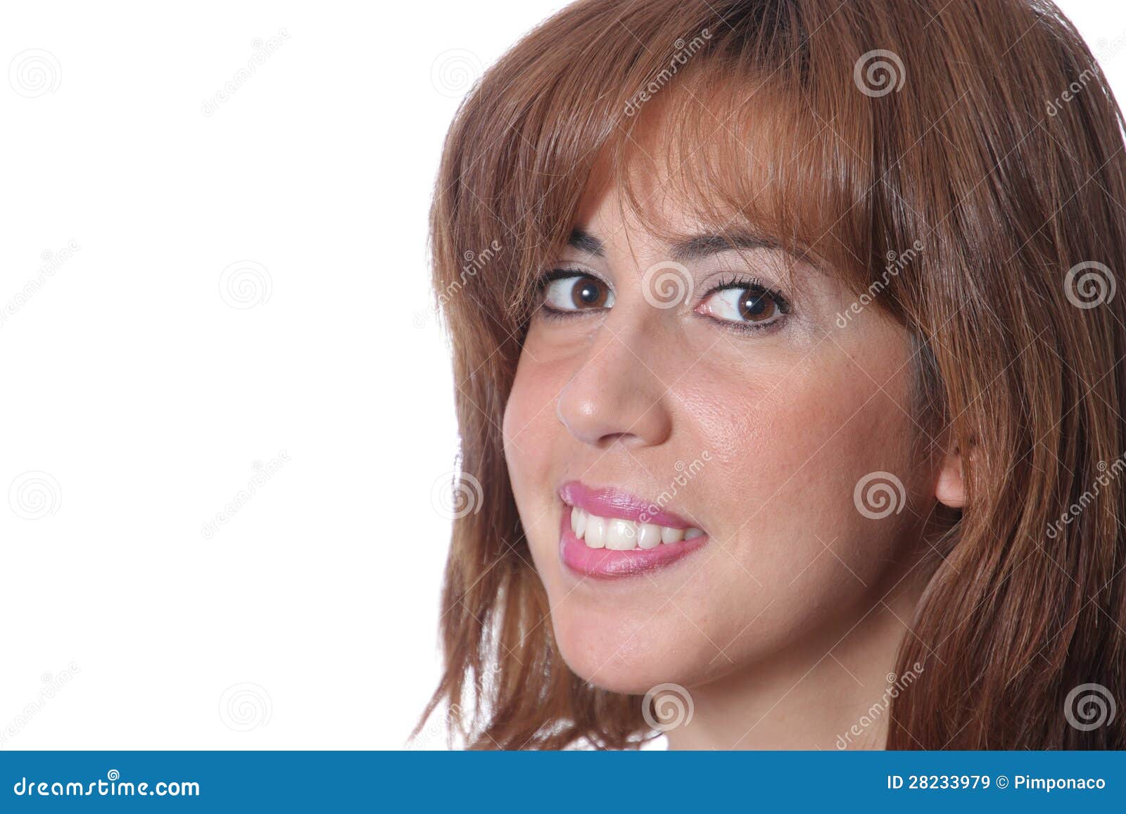 Beautiful Woman on White Background Stock Image - Image of beauty ...