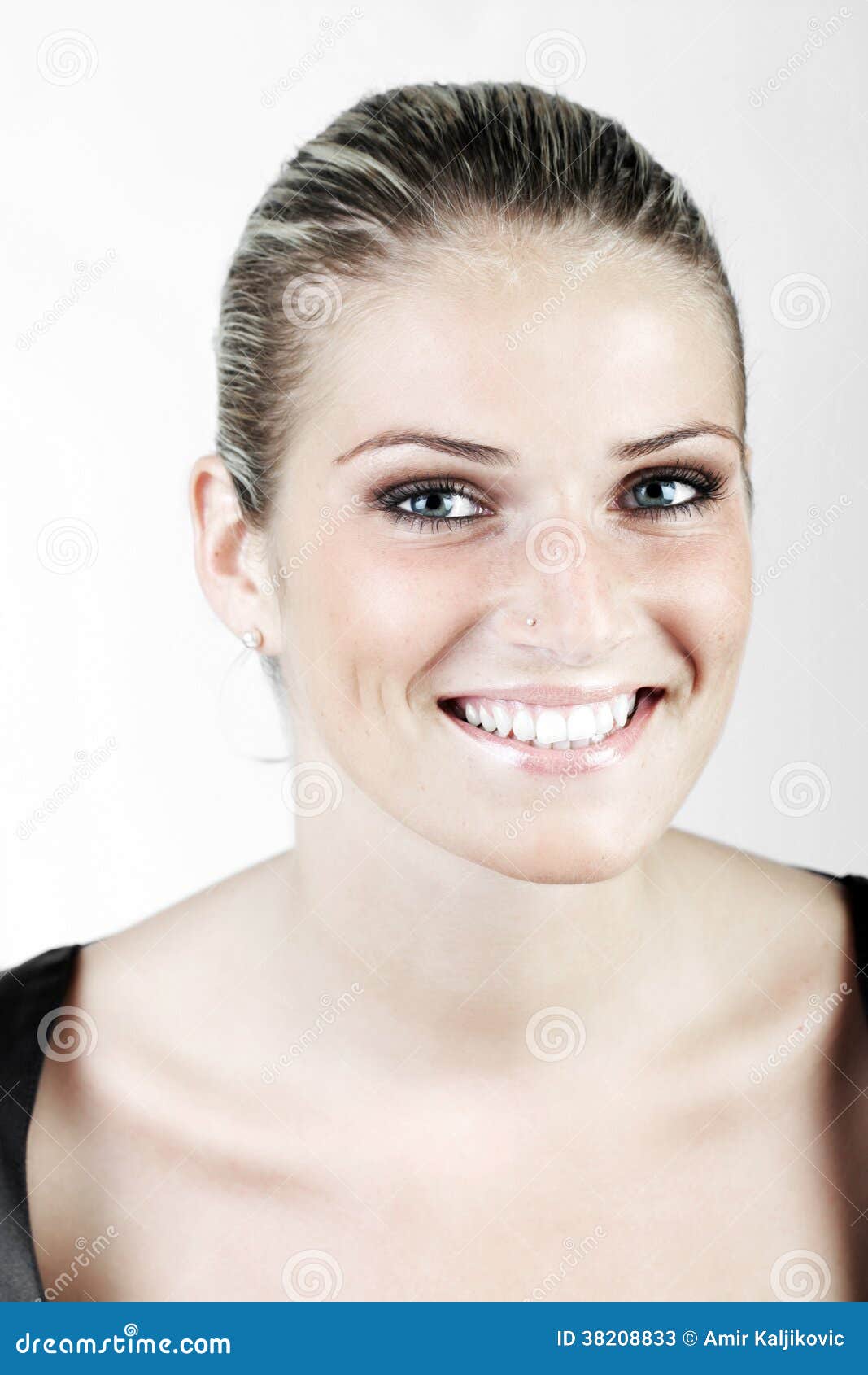 Beautiful Woman with a Wide Beaming Smile Stock Image - Image of adult ...