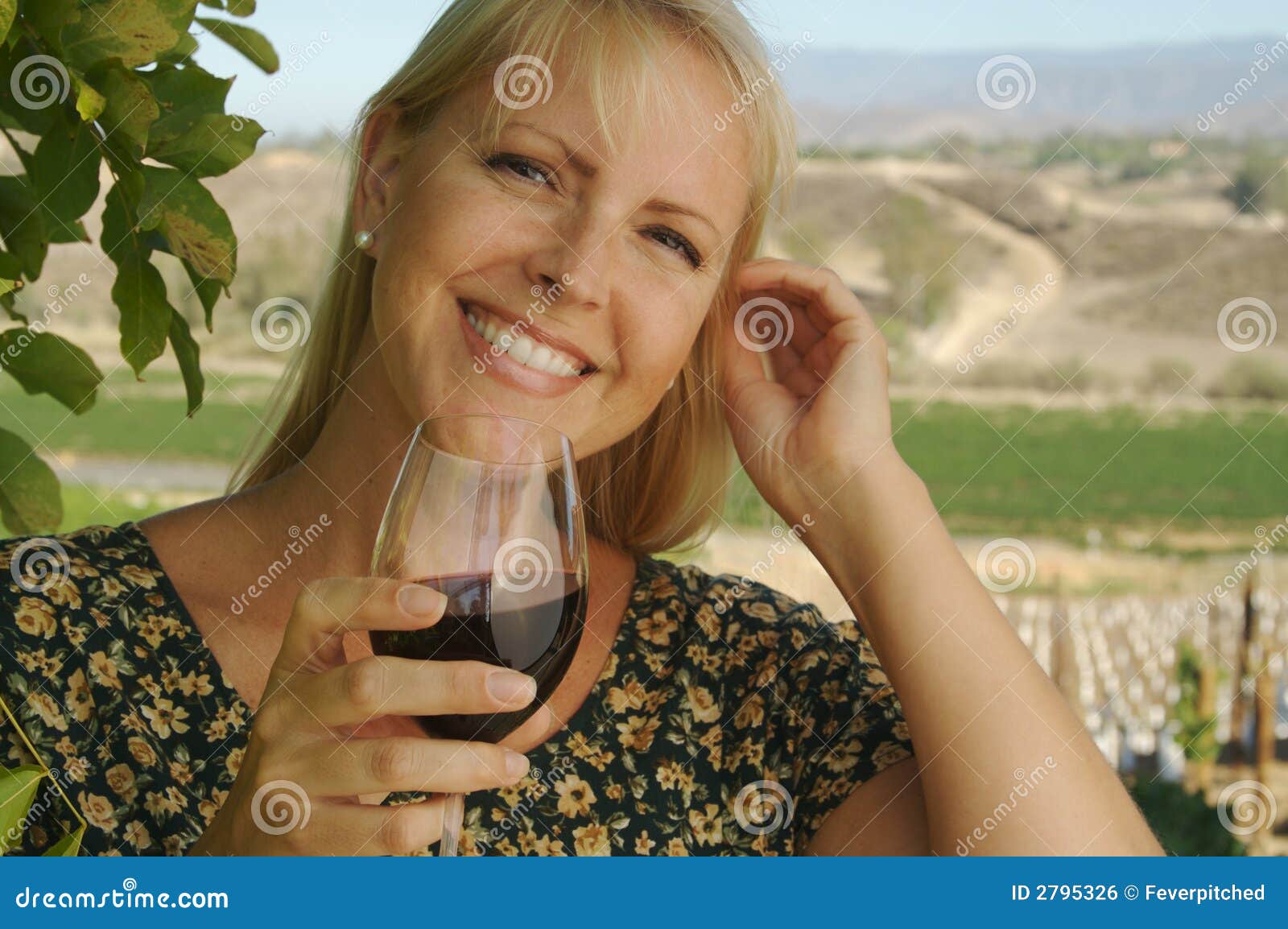 Beautiful Woman Wine Tasting Stock Photo - Image of eyes, alcohol: 2795326