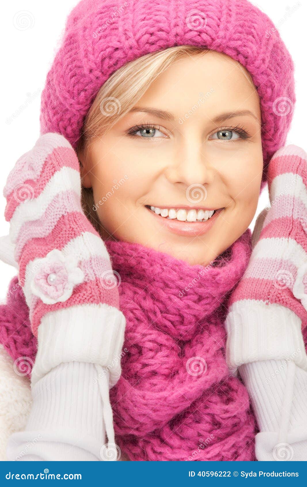 Beautiful Woman in Winter Hat Stock Photo - Image of cold, people: 40596222