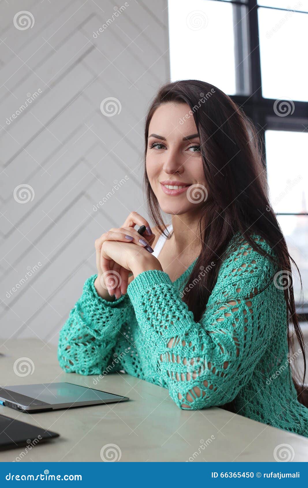 Beautiful woman stock photo. Image of green, attractive - 66365450