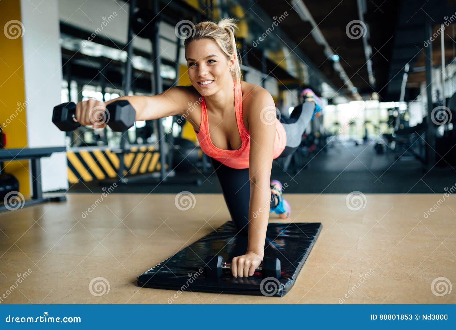 Beautiful Woman Working Out Stock Image - Image of adult, slim: 80801853