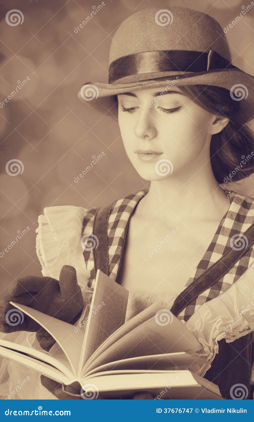 Beautiful women with book. stock image. Image of pretty - 37676747