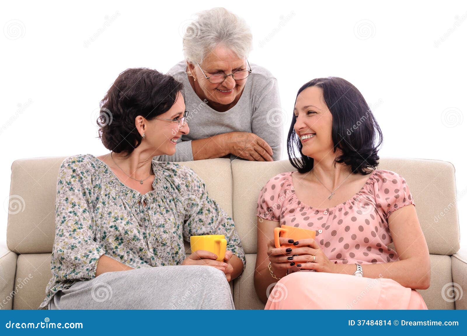Beautiful Women Conversation at Home Stock Photo - Image of friends ...