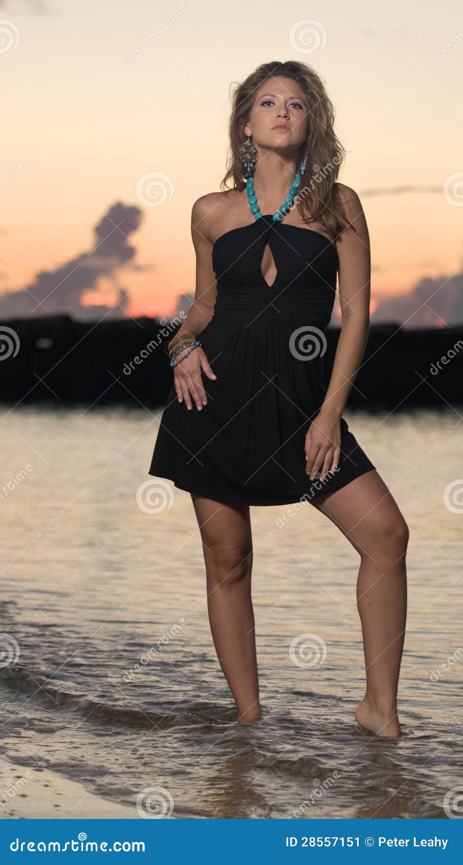 Beautiful Women during Florida Sunrise Stock Image - Image of star ...