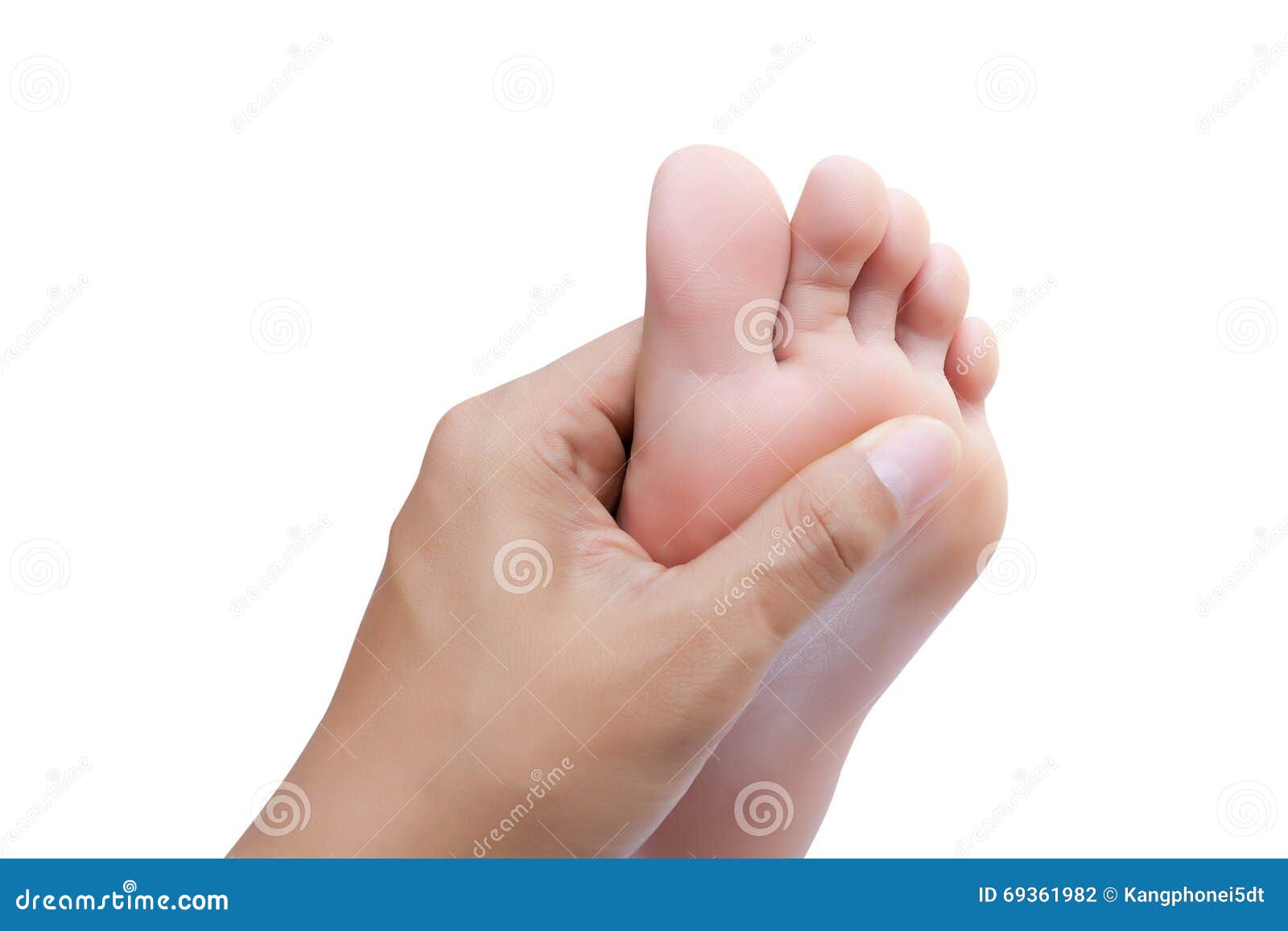 Beautiful Women Foot on Background White Stock Photo - Image of careful ...