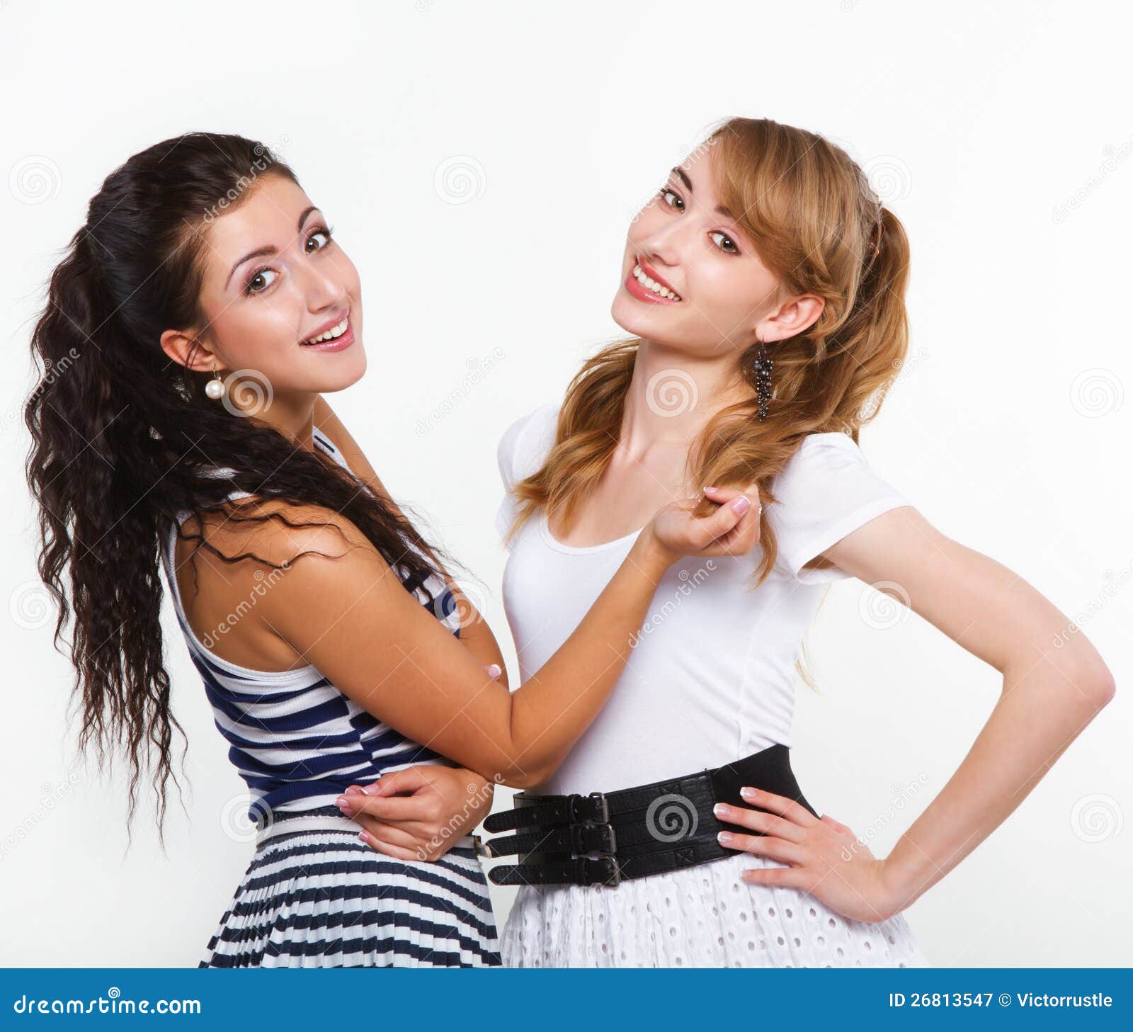 Beautiful Women Friends Happy Stock Image - Image of happiness, friends ...