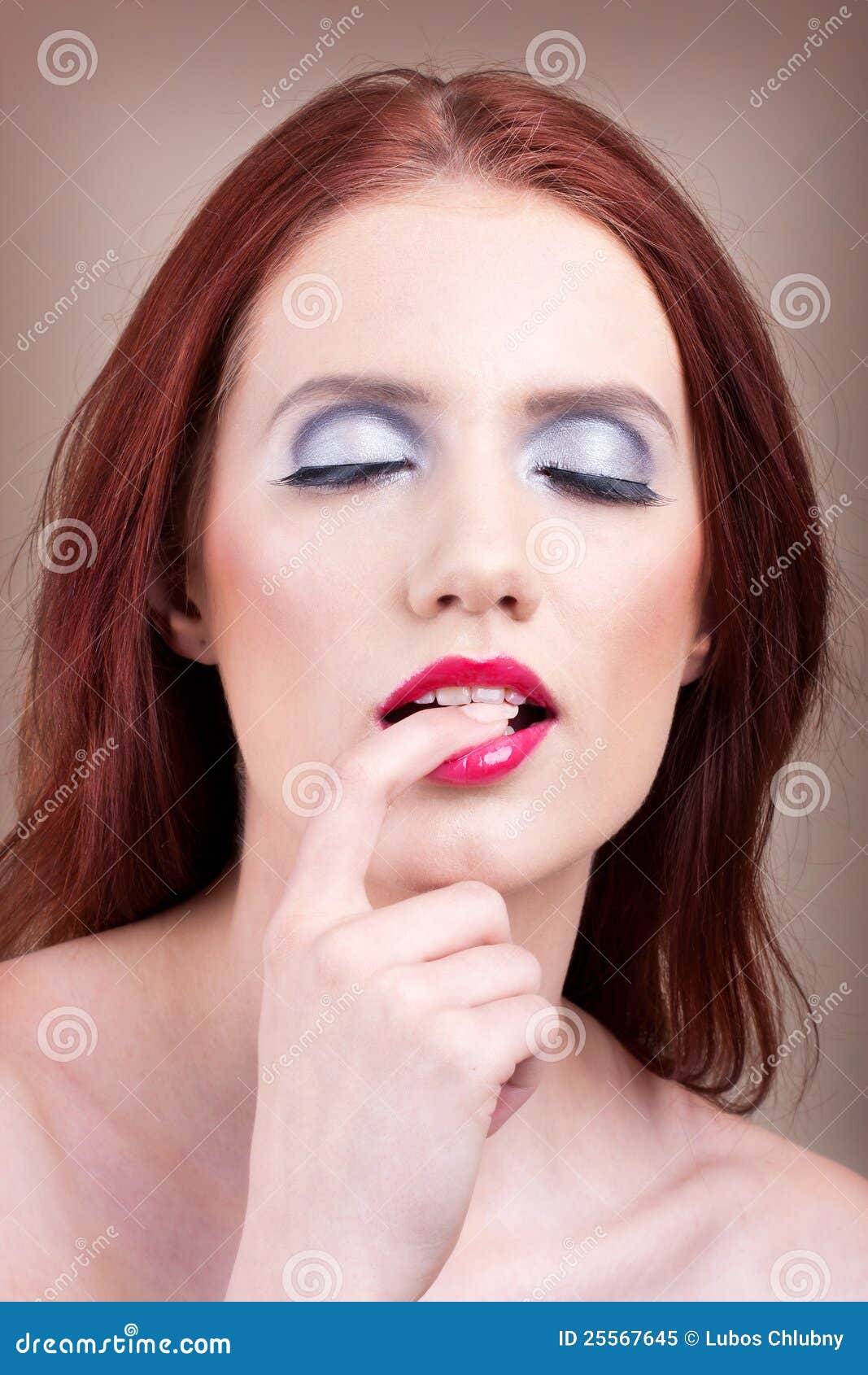Beautiful Women with Nice Make-up Stock Image - Image of love, girl ...