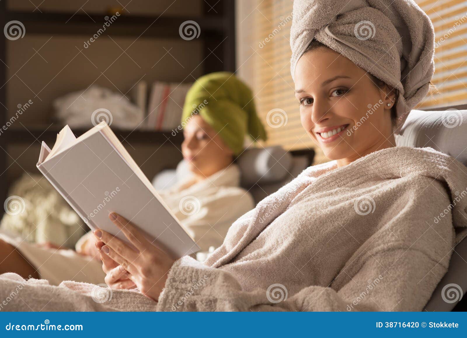 Beautiful women at spa stock photo. Image of positivity - 38716420