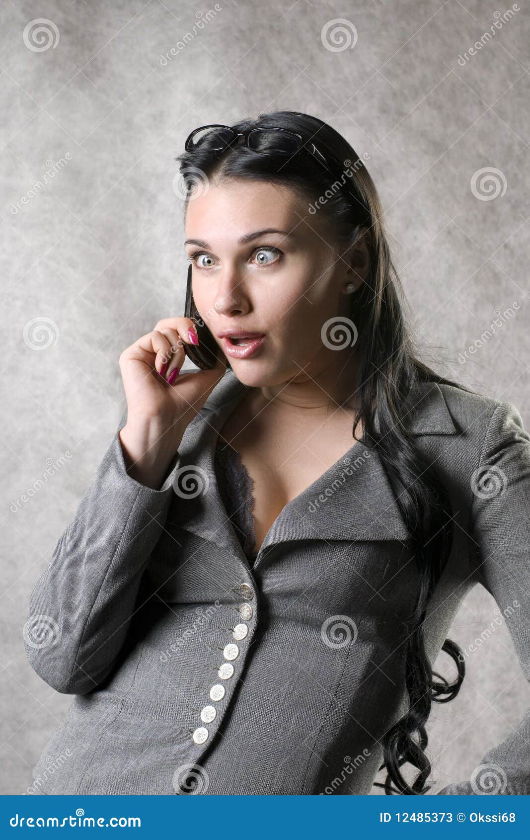 Beautiful Women Speaks on the Phone Stock Image - Image of telephone ...