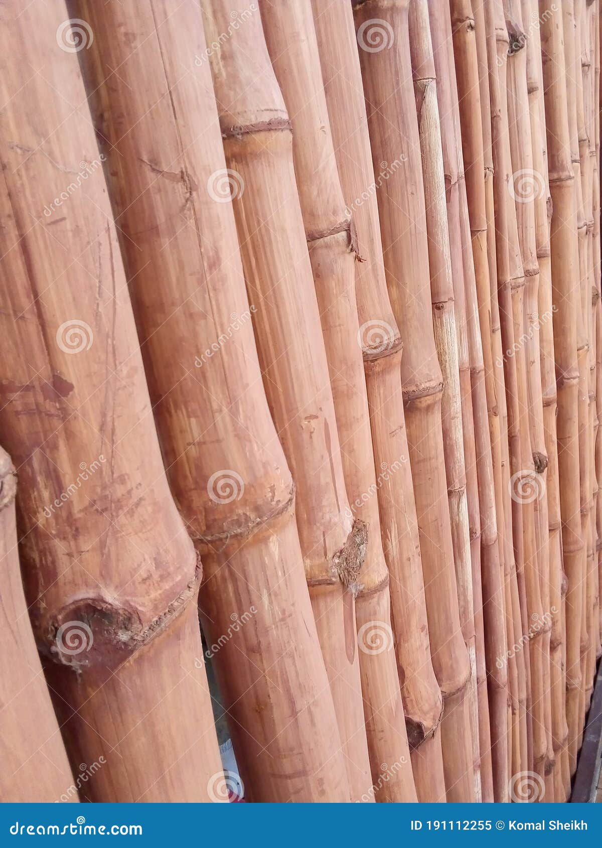 Beautiful Wooden Columns Walls Stock Image - Image of textile, tile ...