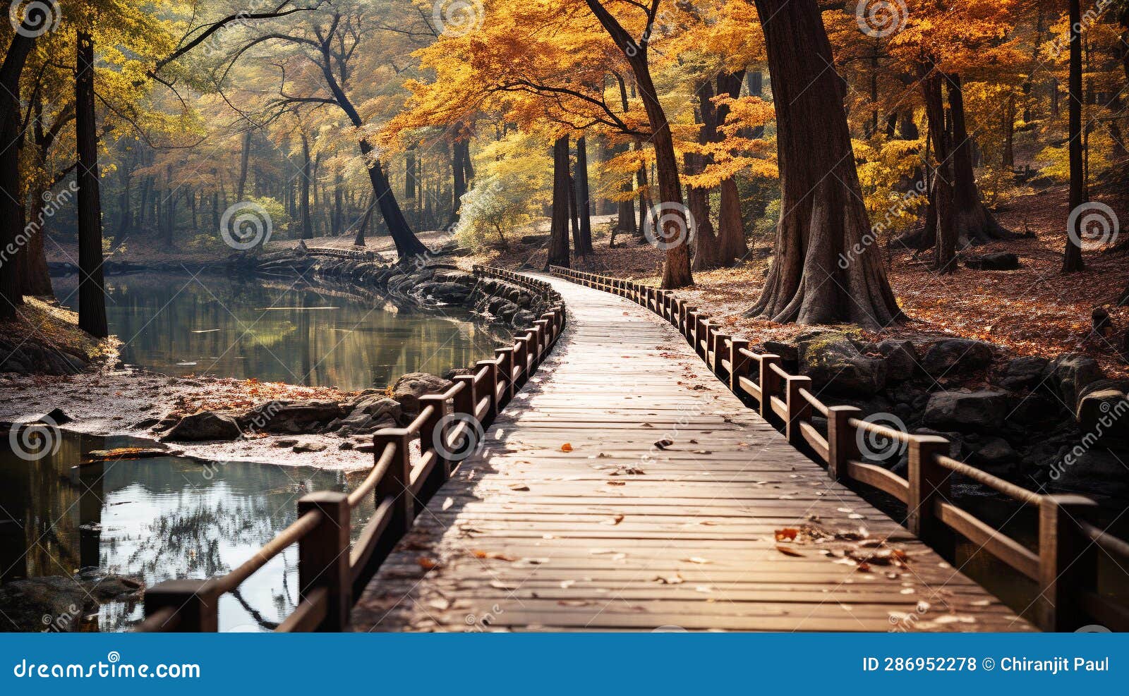 A Pathway Going Through Lush Green Outfield With Trees And Hills ...