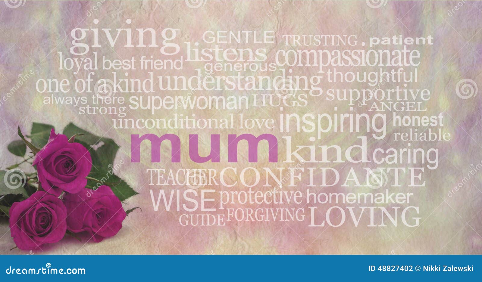Beautiful Words for Every Mum Stock Photo - Image of give, gift: 48827402