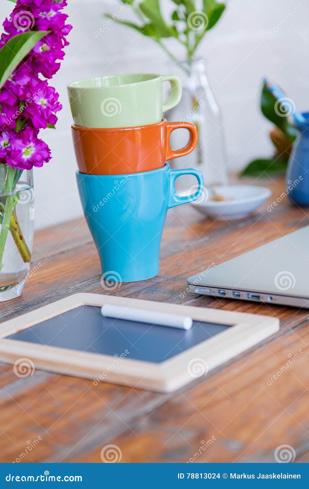 Beautiful Work Desk Still Life Stock Photo - Image of business ...