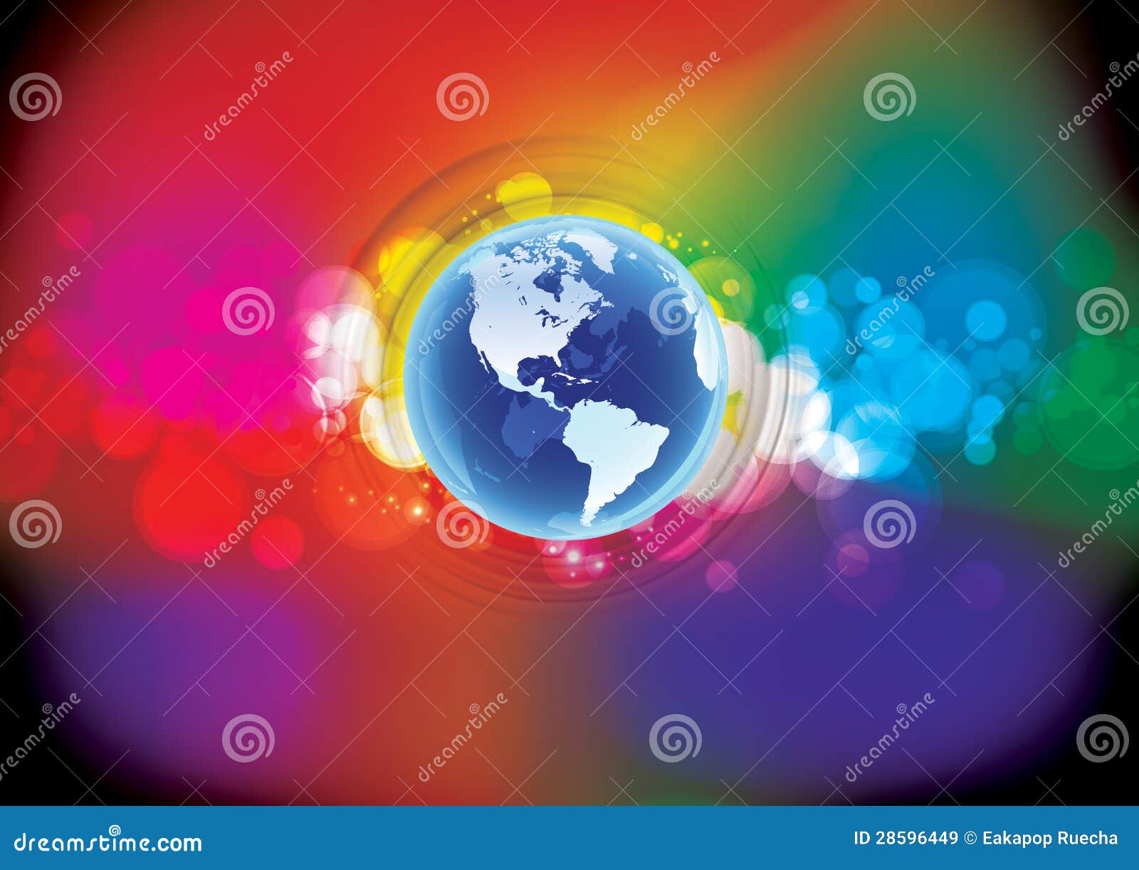 Beautiful World stock illustration. Illustration of cloud - 28596449