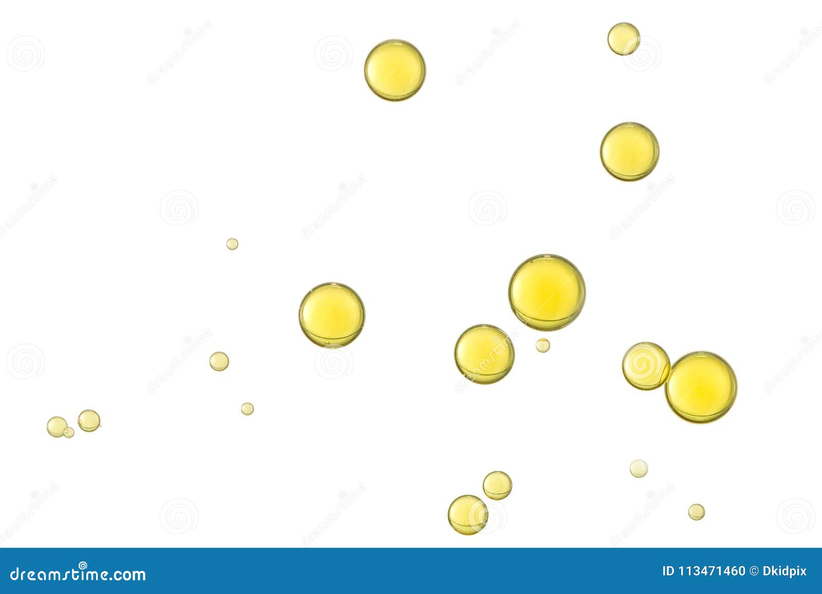 Yellow bubbles over white stock illustration. Illustration of colorful ...