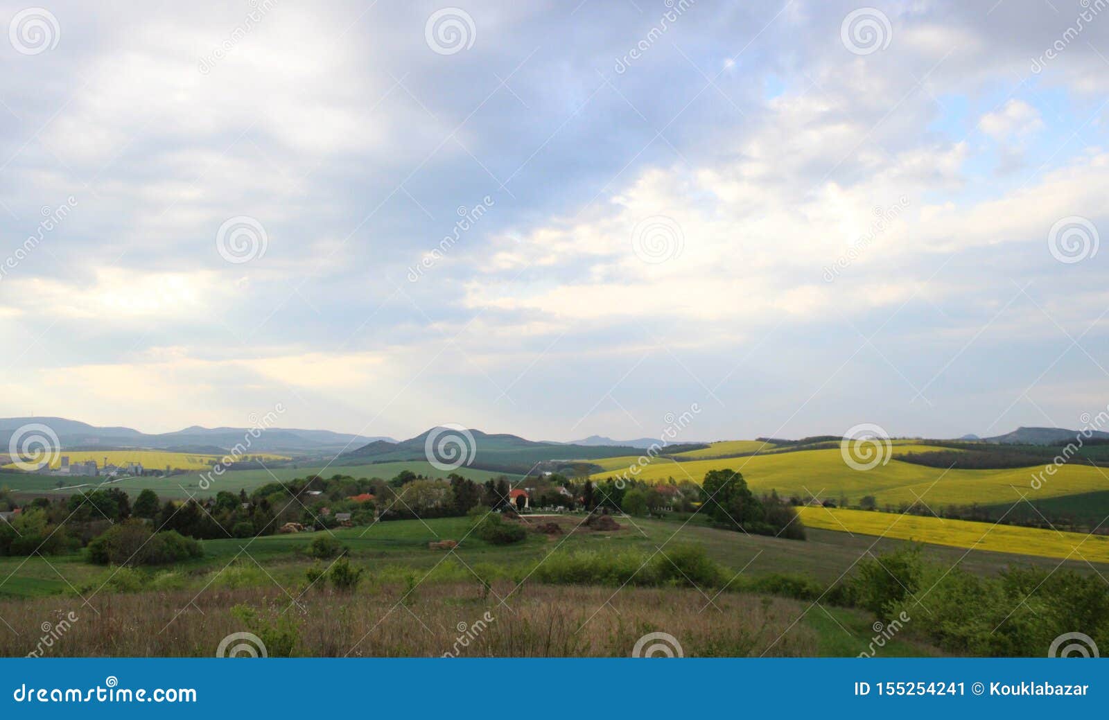 Beautiful, Yellow Colza-field Stock Image - Image of cloud, agriculture ...