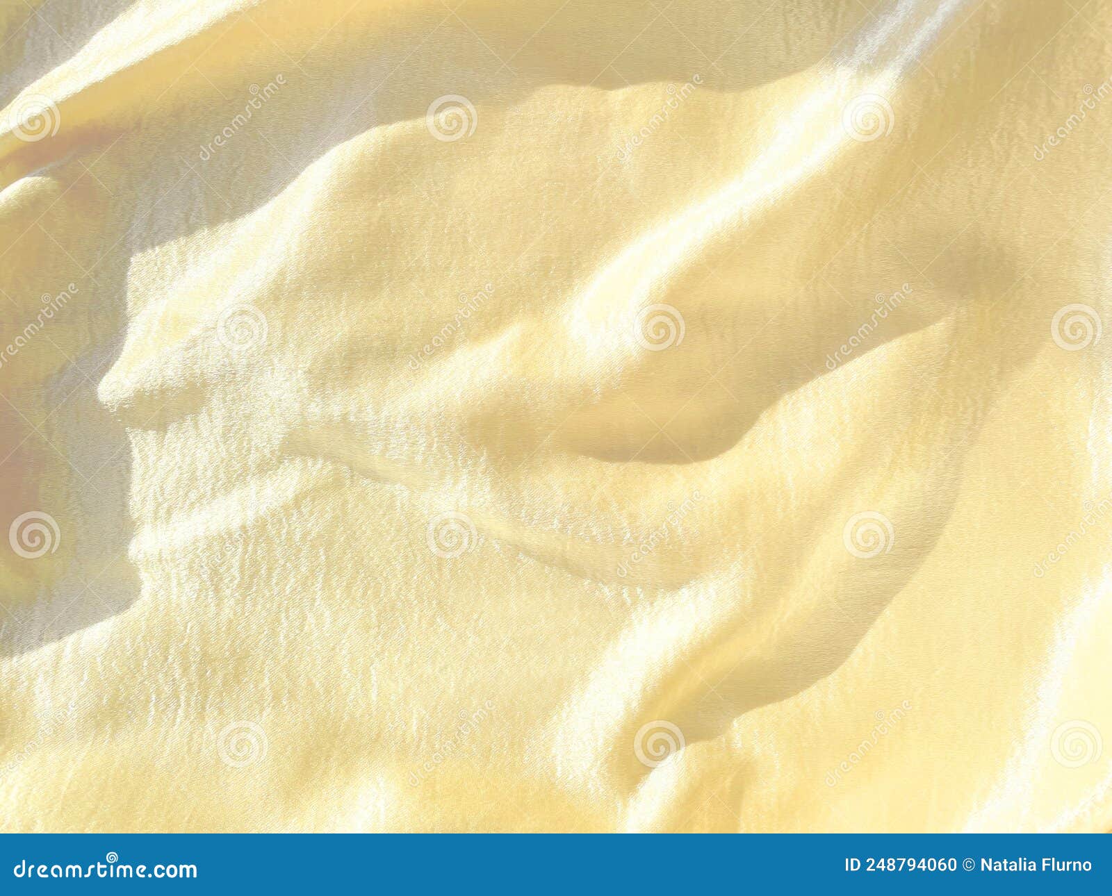 Beautiful Yellow Light Silk Fabric Stock Photo - Image of esthetic ...