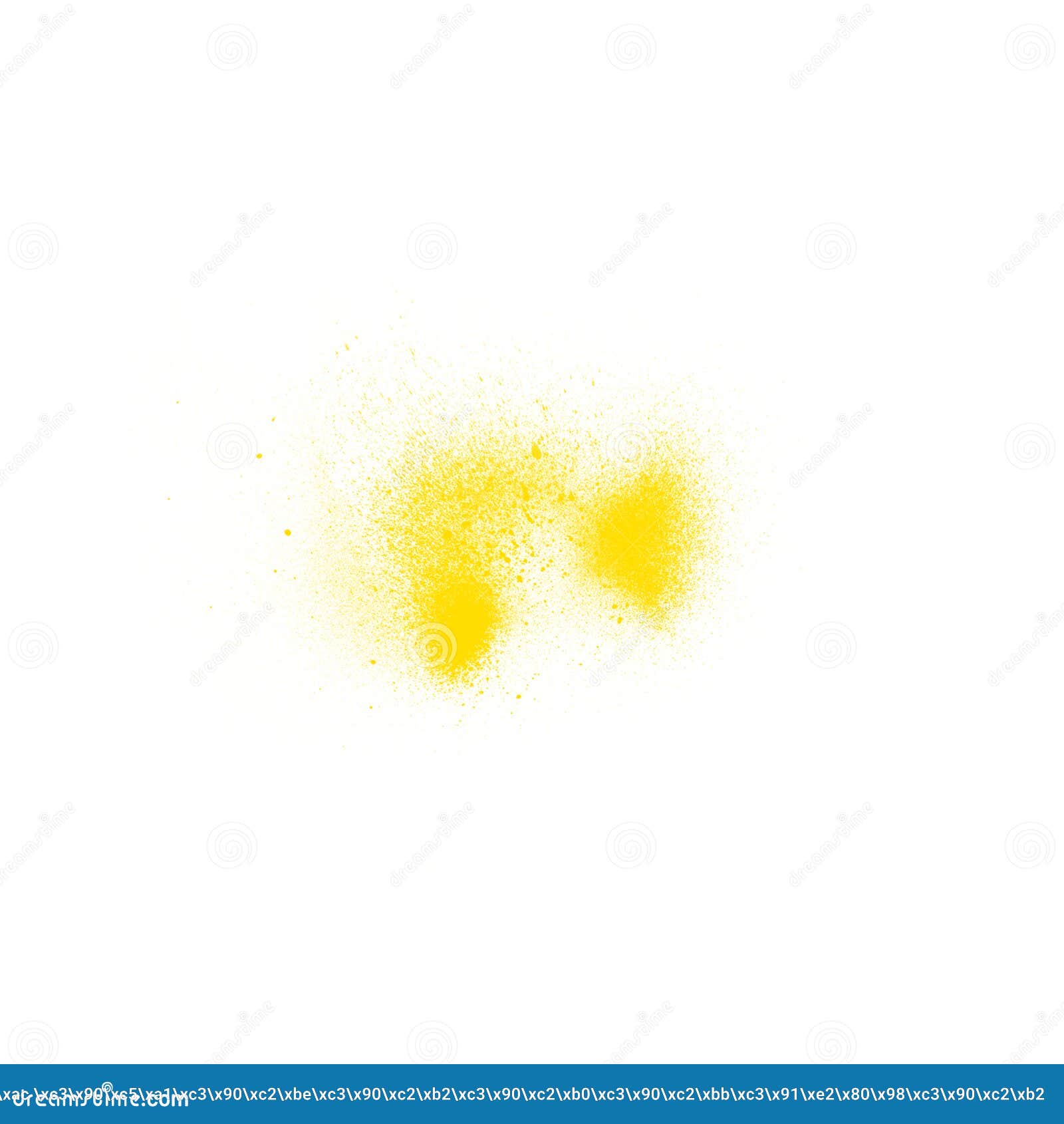 Beautiful Yellow Paint Splash Brush Stock Illustration - Illustration ...