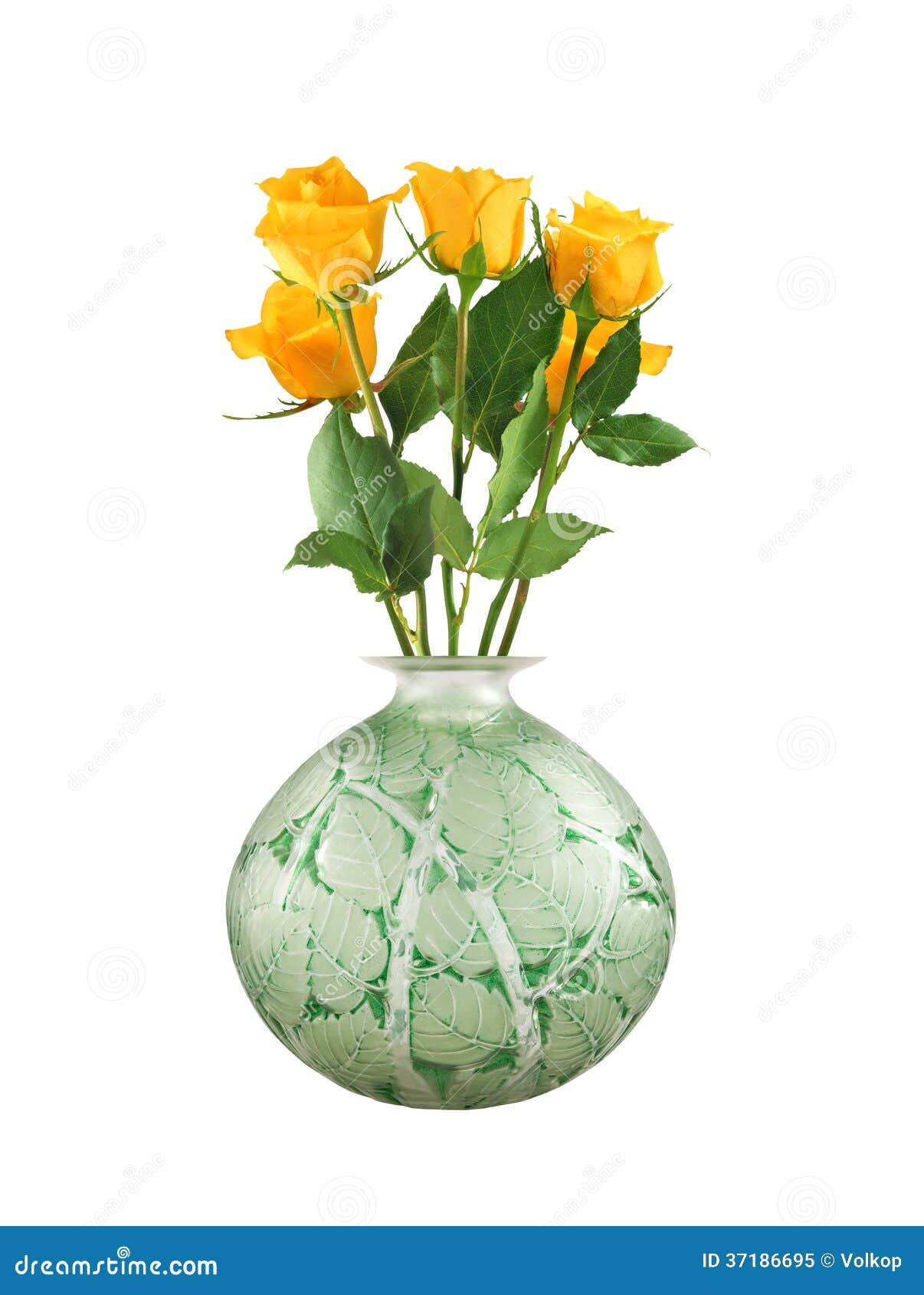 Beautiful Yellow Roses in Vase Stock Image - Image of holiday, beauty ...