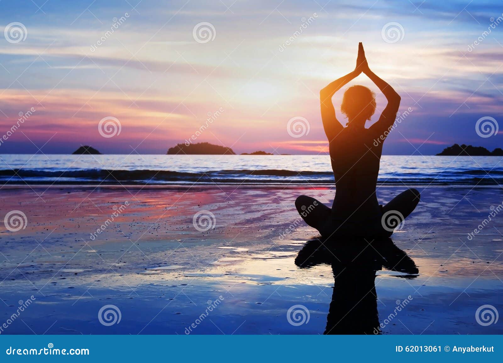 Beautiful Yoga Girl Sitting In Lotus Pose Royalty-Free Stock Image ...