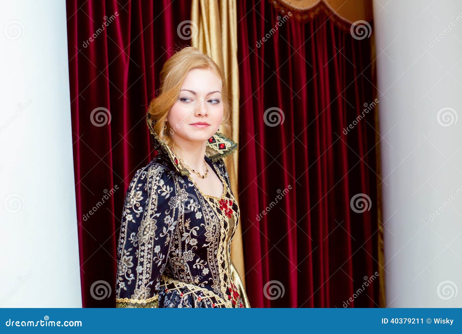 Beautiful Young Actress Smiles Wistfully at Camera Stock Image - Image ...