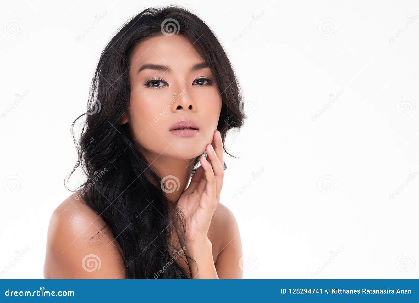 Beautiful Young Asian Woman With Clean Fresh Skin Stock Image Image