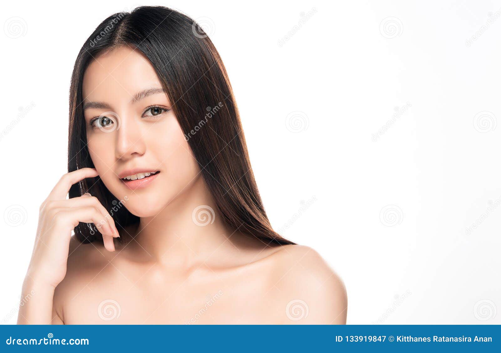 Beautiful Young Asian Woman With Clean Fresh Skin Stock Image Image