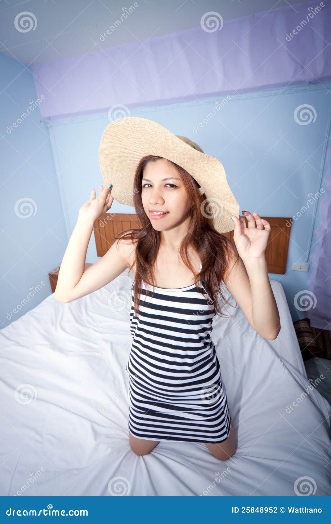 Beautiful Young Asian Woman Relaxing on the Bed Stock Photo - Image of ... Beautiful Young Asian Woman Relaxing on the Bed Stock Photo - Image of ...