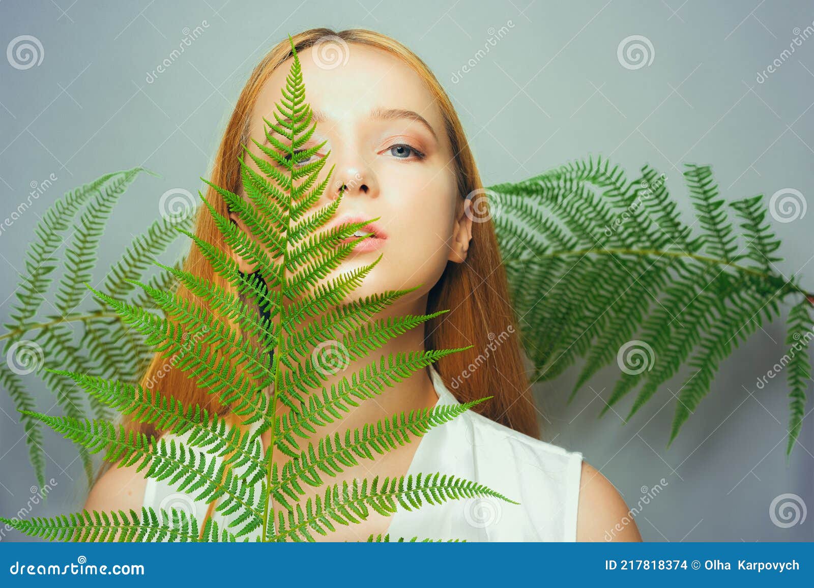 Beautiful Young Blond Woman With Perfect Skin And Natural Make Up