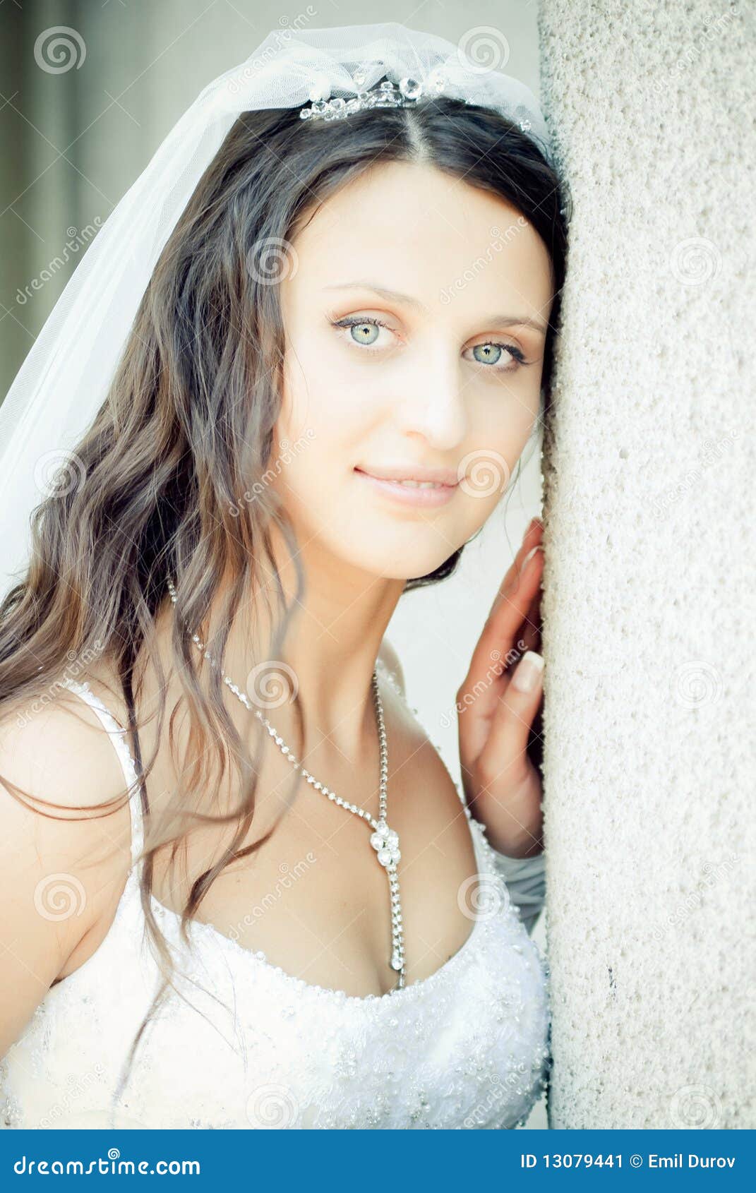 Beautiful young bride stock image. Image of luxury, attractive - 13079441