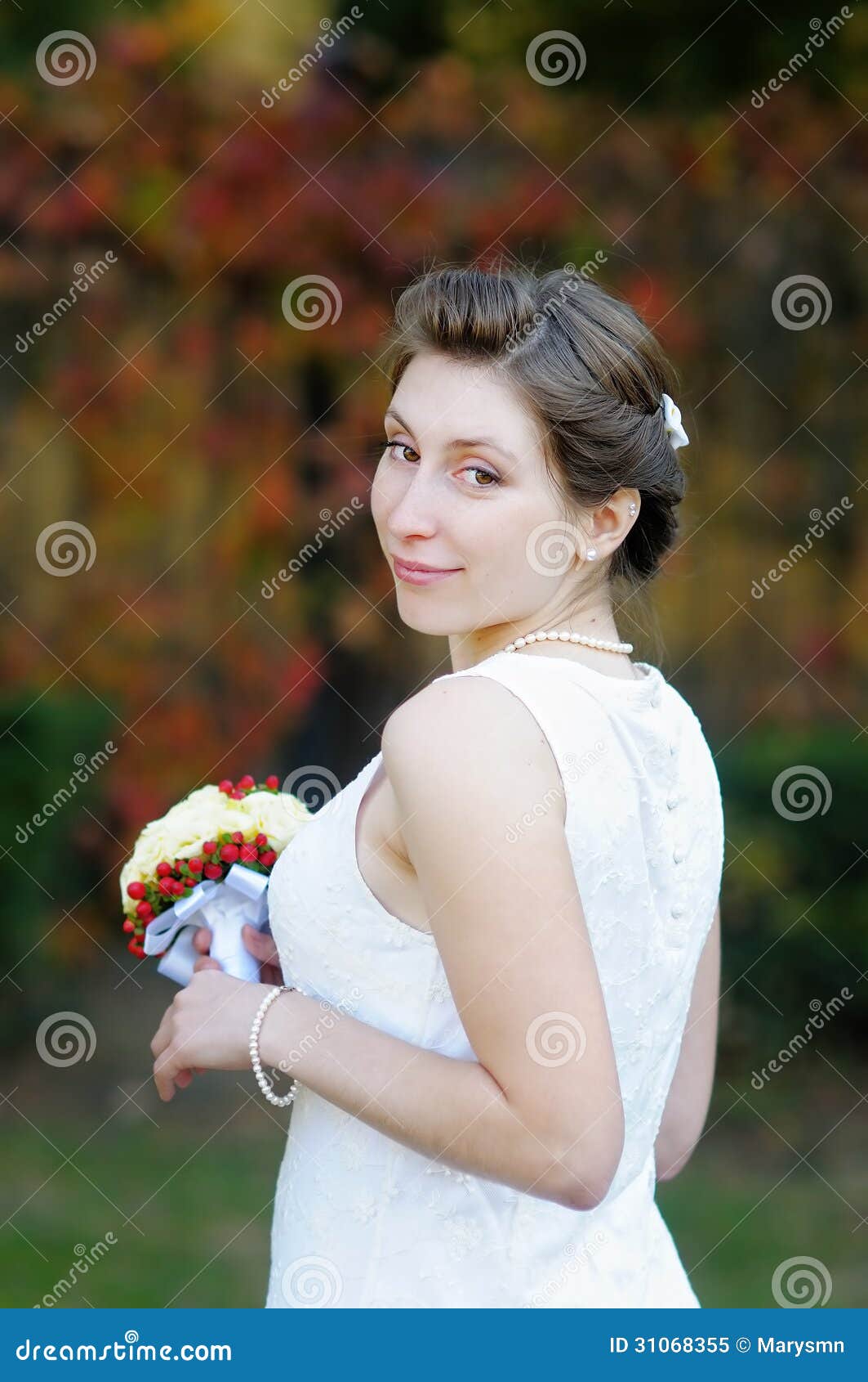 Beautiful young bride stock image. Image of classic, female - 31068355