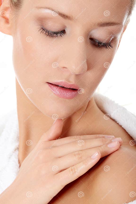 Beautiful Young Caucasian Woman Stock Image Image Of Healthy