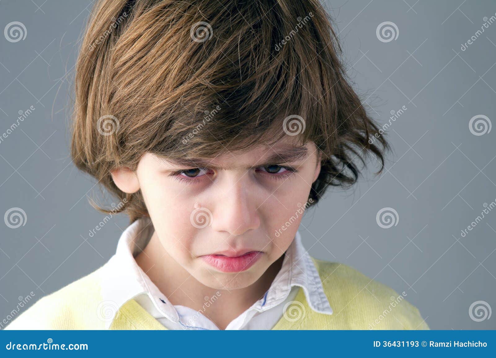 Beautiful Young Child Crying Stock Image - Image of rage, discontent ...