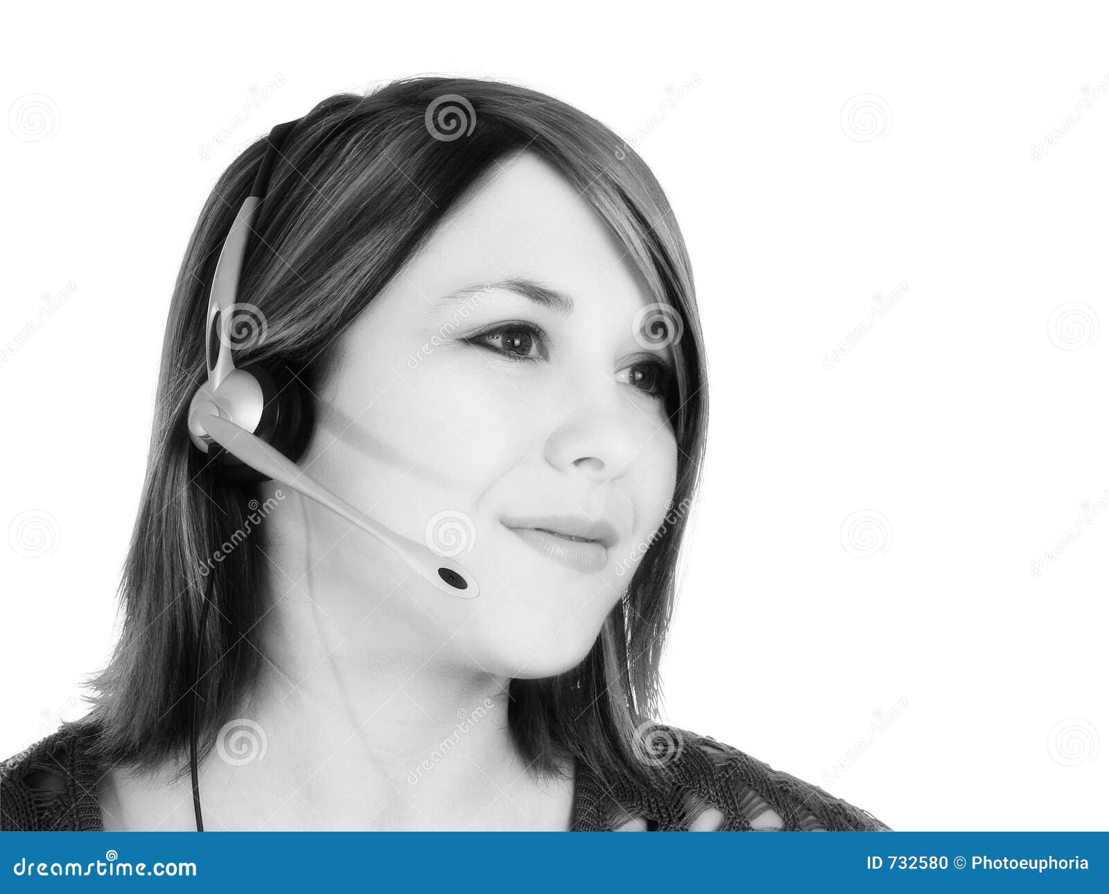 Beautiful Young Customer Service Rep Stock Photo - Image of business ...