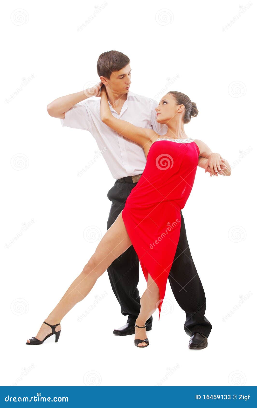 Beautiful Young Dancing Couple Stock Image - Image of fashion, action ...