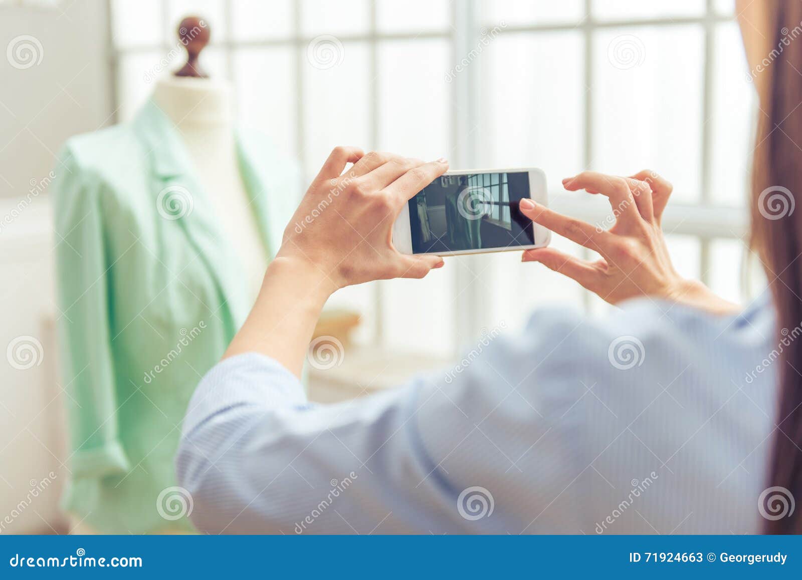 Beautiful Young Designer with Gadget Stock Image - Image of creativity ...