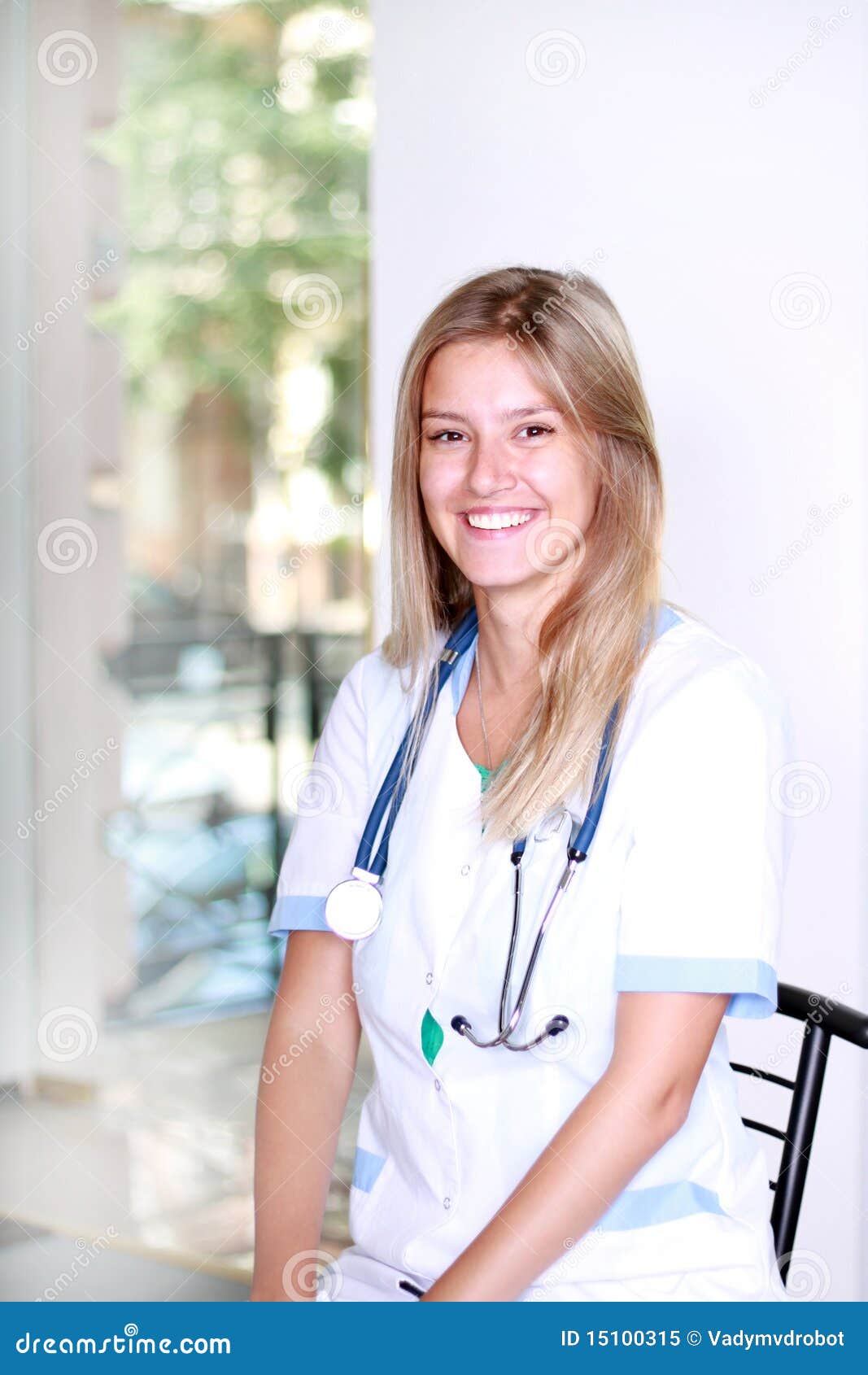 Beautiful young doctor stock image. Image of isolated - 15100315